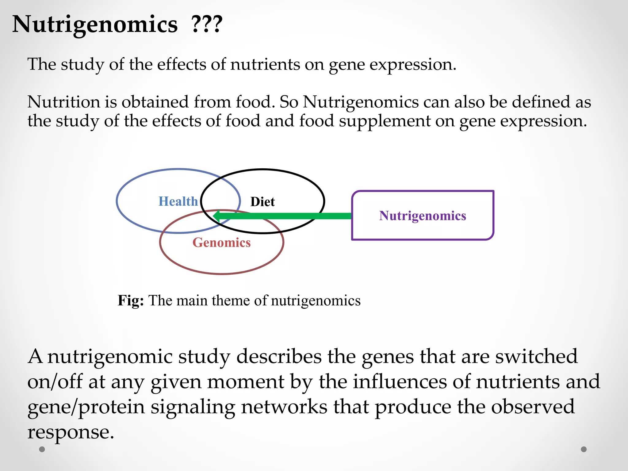 Nutrigenomics | PPTX