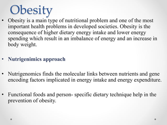Nutrigenomics | PPTX