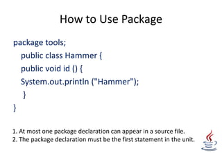 Package In Java | PPTX