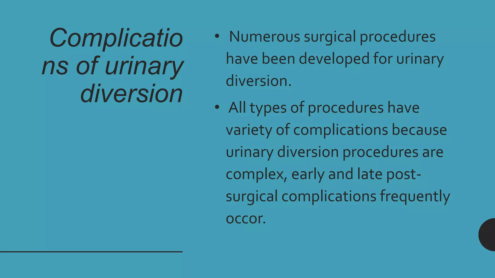urinary diversion | PPTX