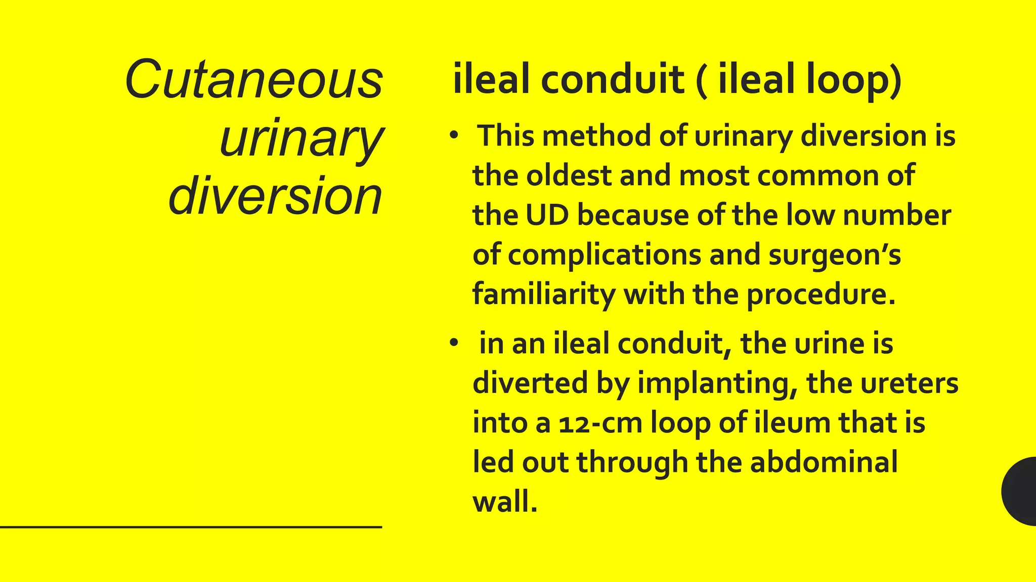 urinary diversion | PPTX