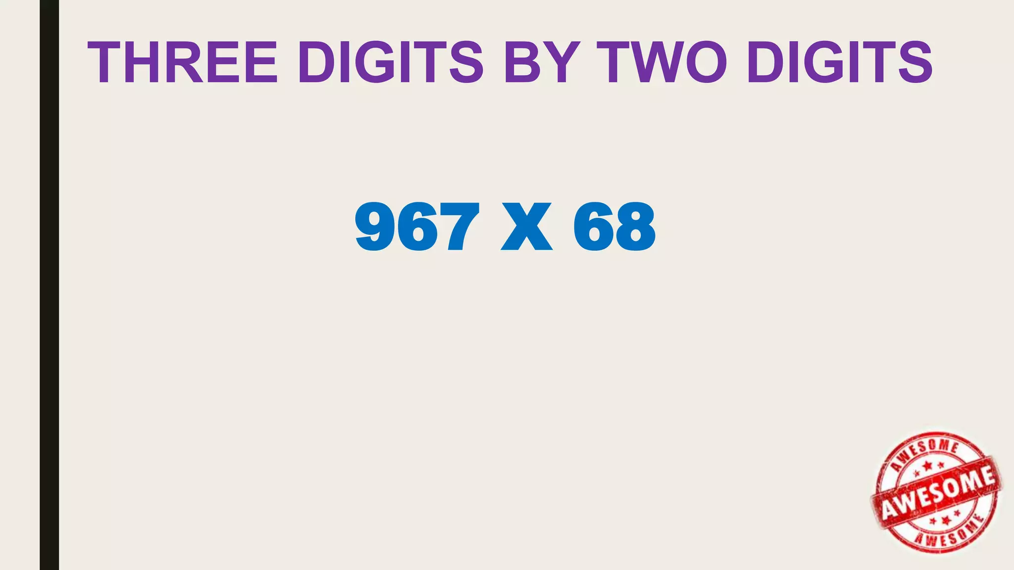 multiplication with carrying | PPTX