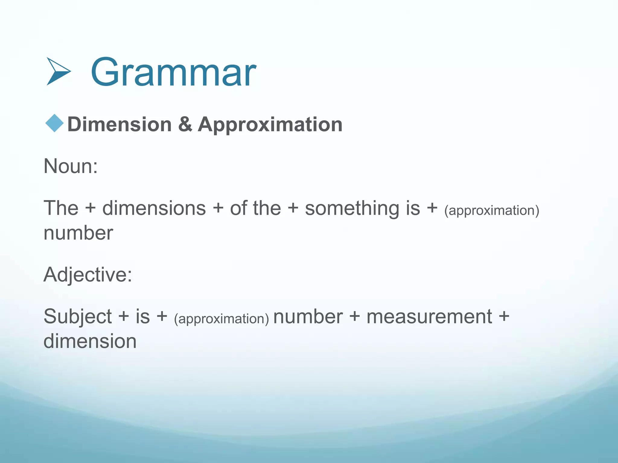 dimensions&approximation | PPTX