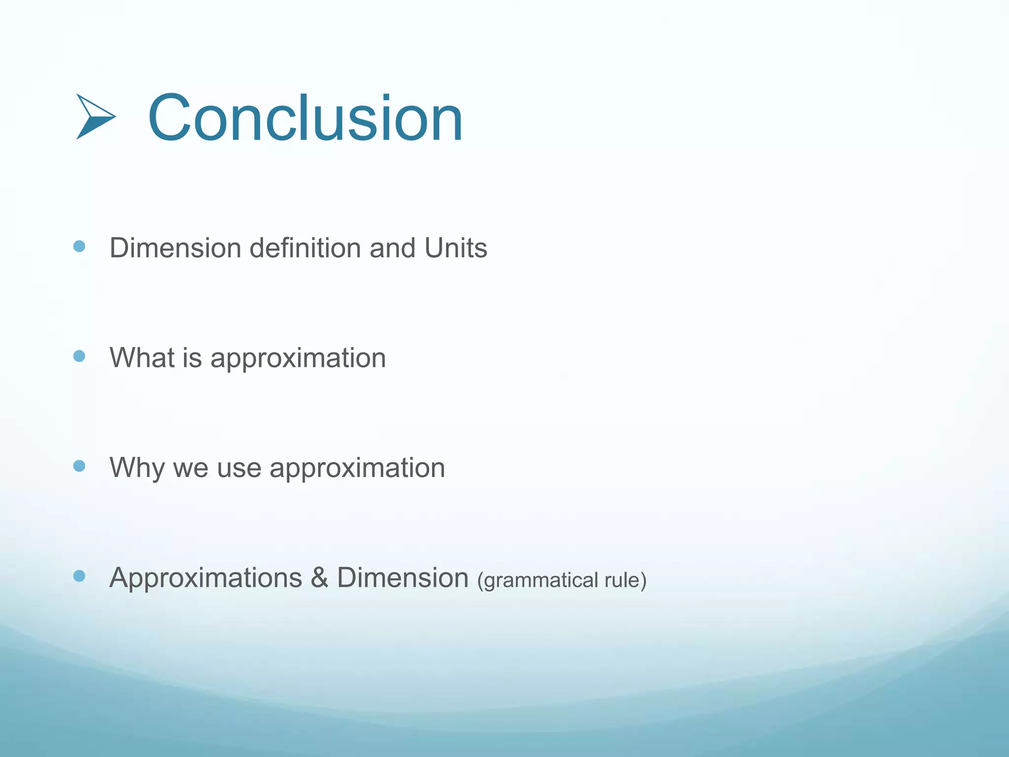 dimensions&approximation | PPTX