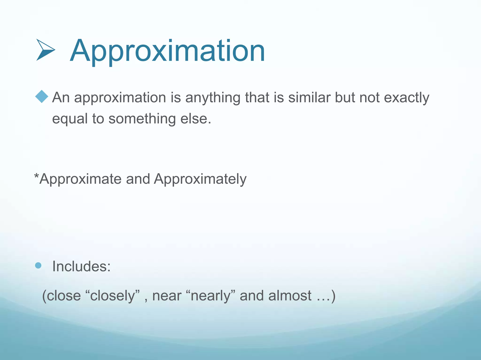 dimensions&approximation | PPTX