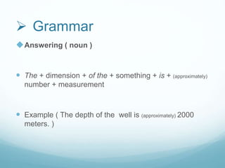 dimensions&approximation | PPTX