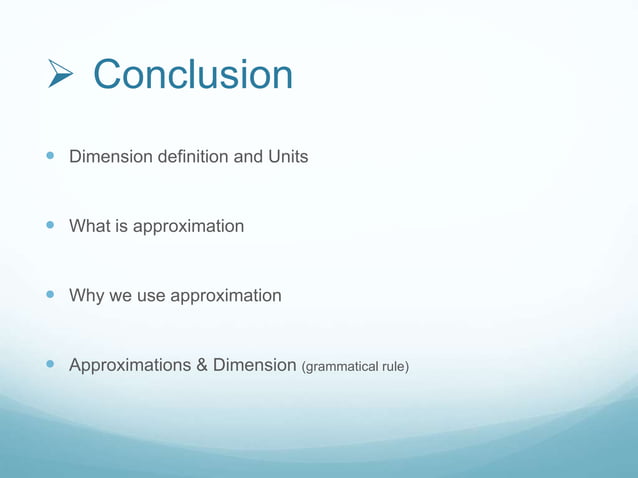 dimensions&approximation | PPT