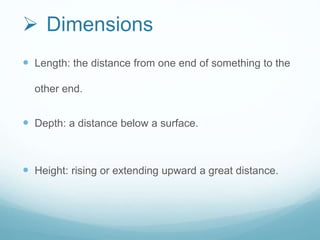 dimensions&approximation | PPTX