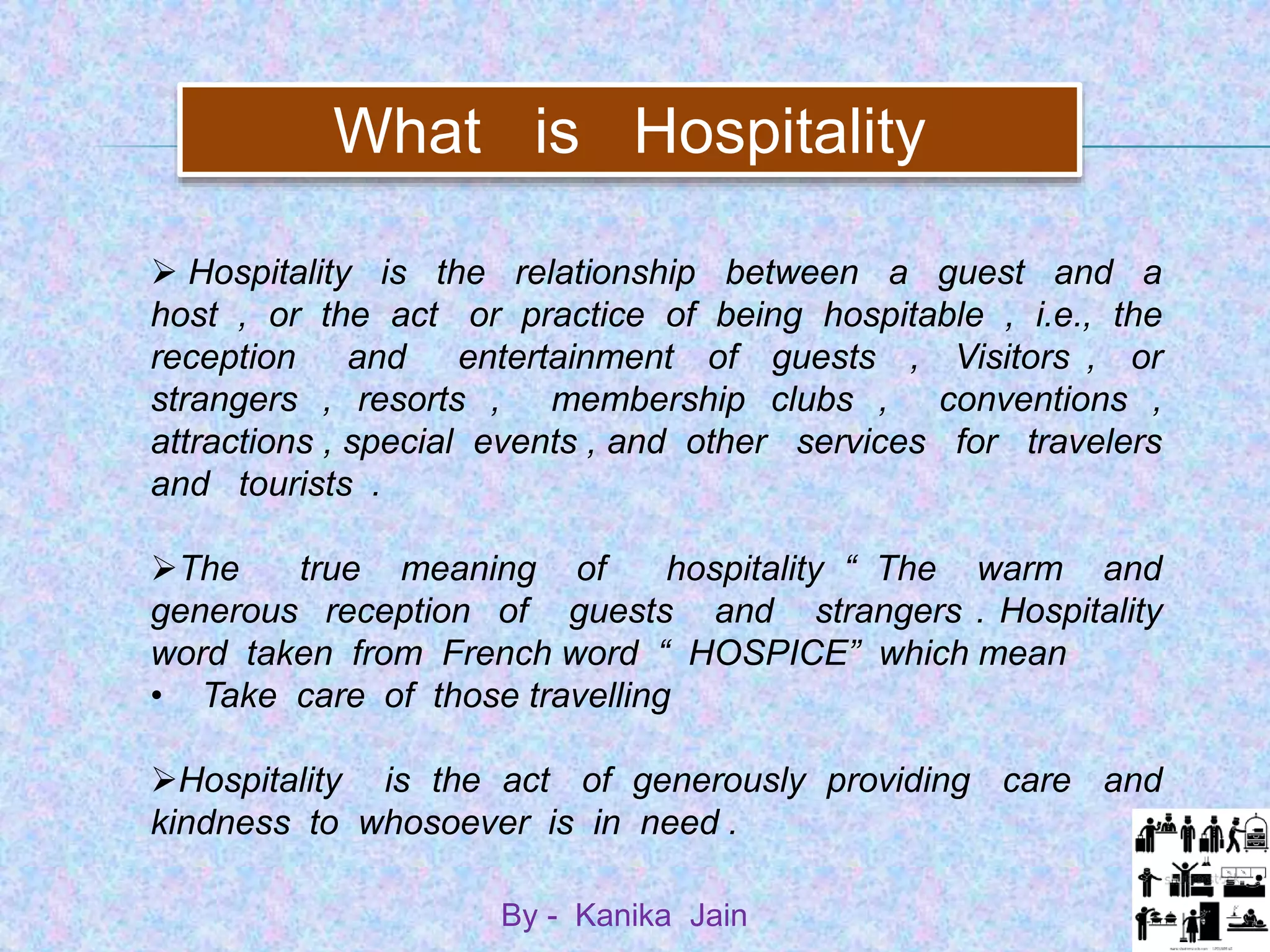 Hospitality and Tourism Managemnt | PPTX