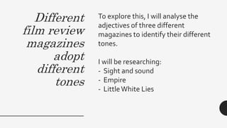 Tones of Magazine Reviews | PPTX