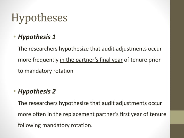 Does Mandatory Rotation of Audit Partners Improve Audit Quality? | PPT