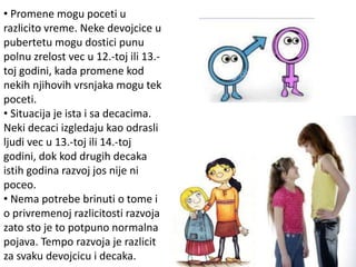 Pubertet i adolescencija | PPTX