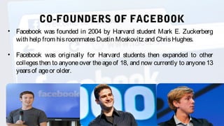 Facebook | PPT | Social Networking | Internet