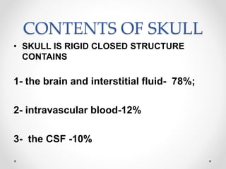 Management of patient with increased intracranial pressure | PPTX
