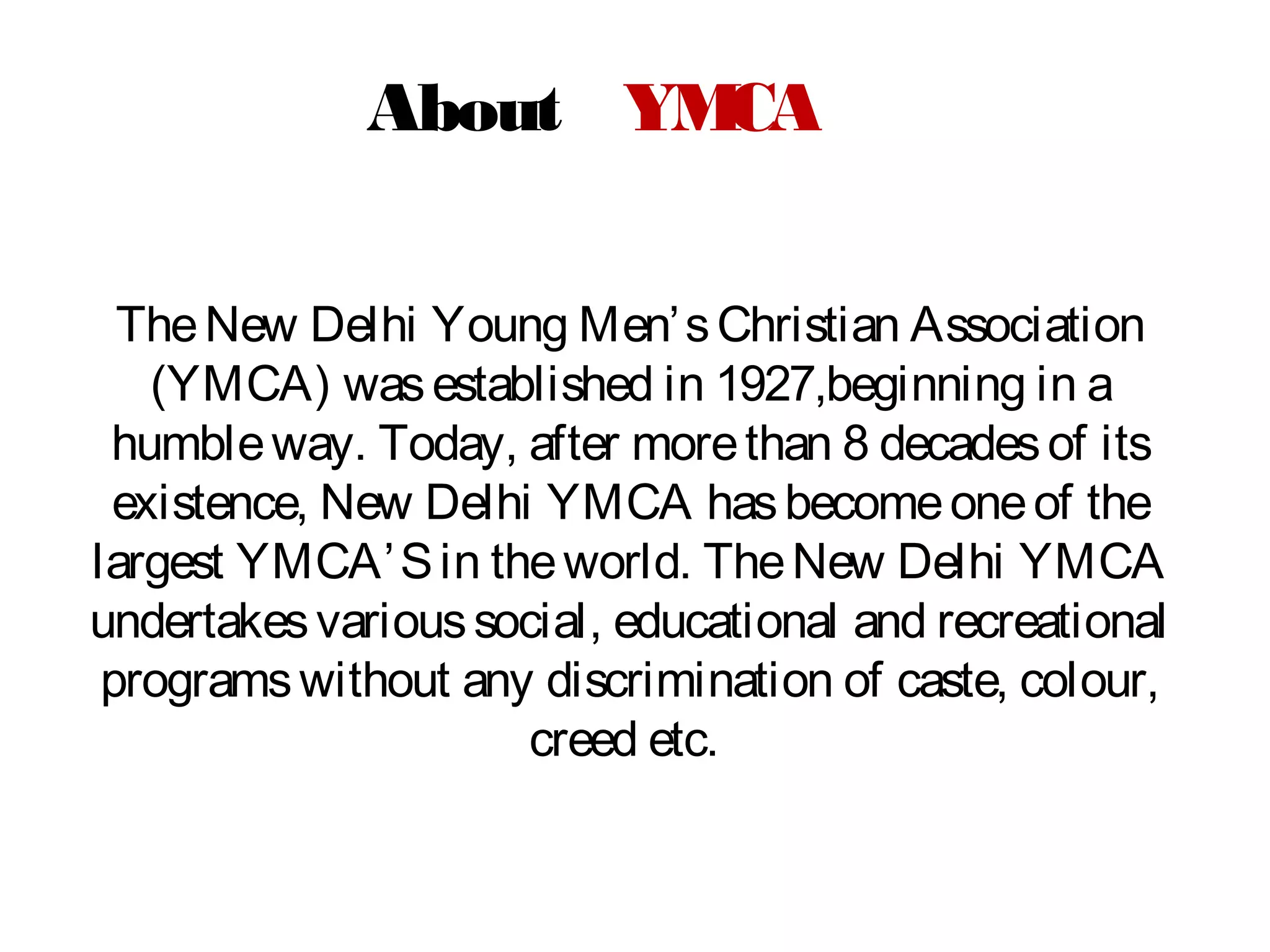 YMCA | PPT | Christianity | Religion & Spirituality