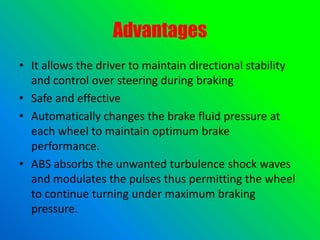 ANTI LOCK BRAKING SYSTEM | PPT