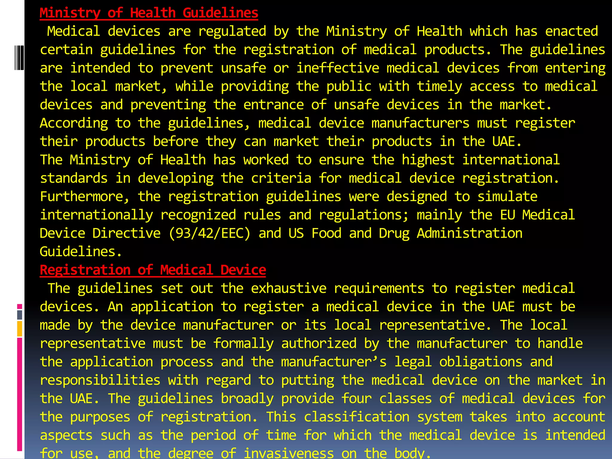 law of uaeon medical products | PPTX