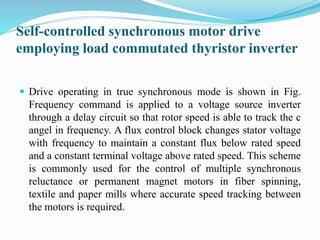 Synchronous motor drive | PPTX