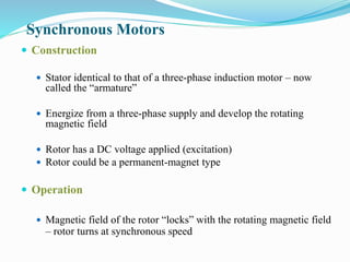 Synchronous motor drive | PPTX