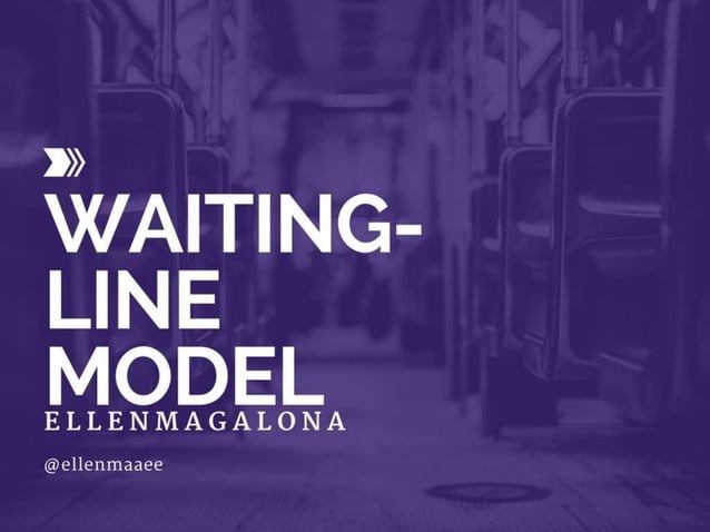 Queueing Theory- Waiting Line Model, Heizer and Render | PPTX