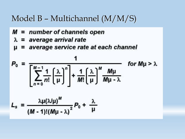 Queueing Theory Waiting Line Model Heizer And Render Pptx