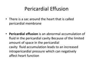 Pericardial effusion | PPTX
