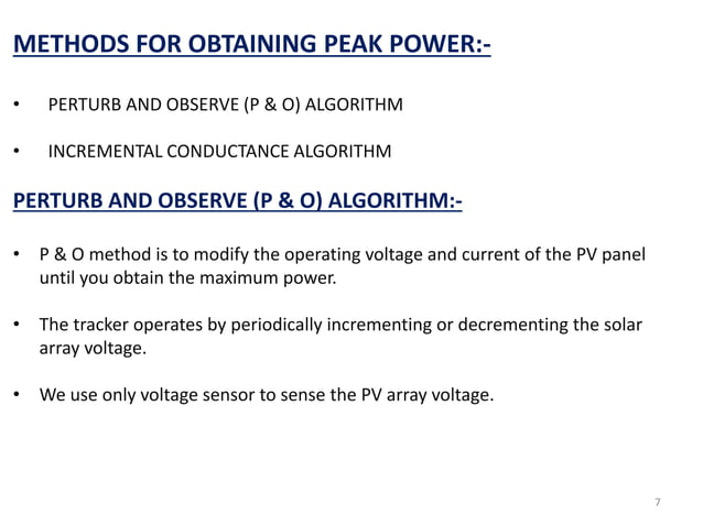MPPT using PV Module | PPTX