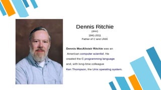 History of C Programming Language | PPTX