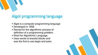 History of C Programming Language | PPTX