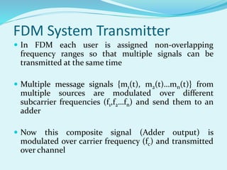 Multiplexing FDM and TDM | PPTX