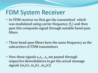 Multiplexing FDM and TDM | PPTX