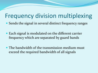 Multiplexing FDM and TDM | PPTX