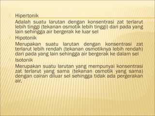 osmoregulasi pada hewan | PPT