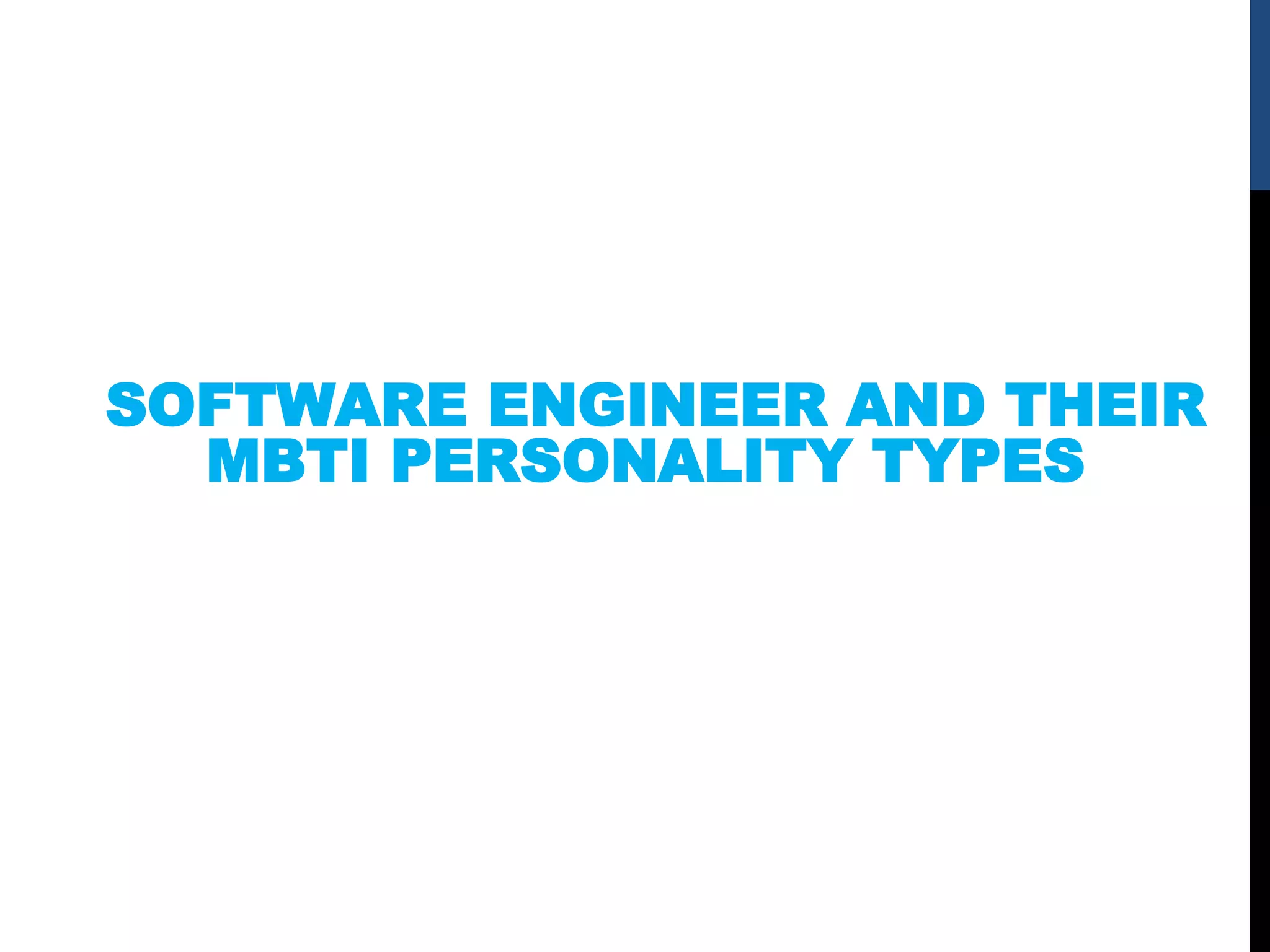 MBTI PERSONALITY TYPES | PPTX