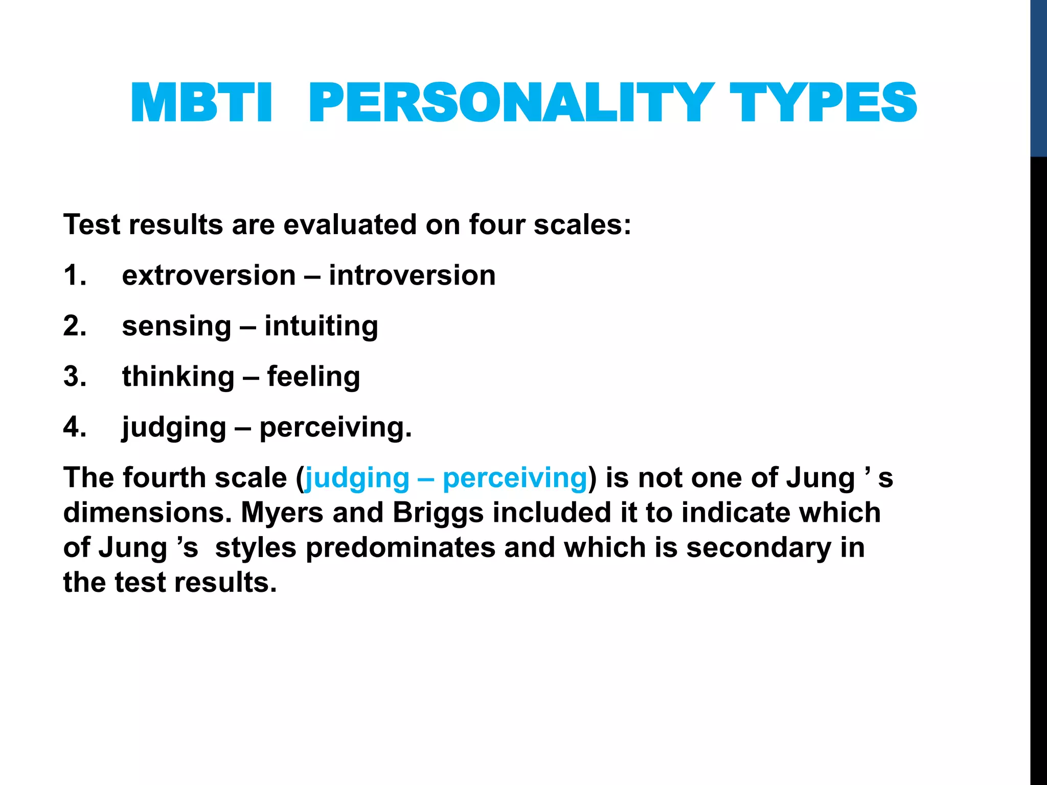 MBTI PERSONALITY TYPES | PPTX