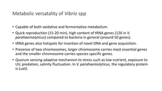 Presentation 2.5 Ecology, virulence factors and global spread of pathogenic Vibrio ...