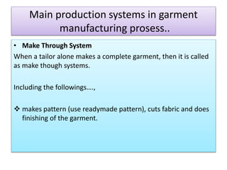 garment production system | PPTX