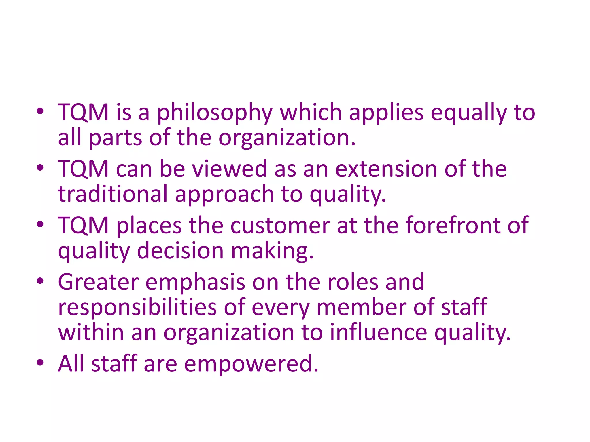 total quality management and team management | PPTX