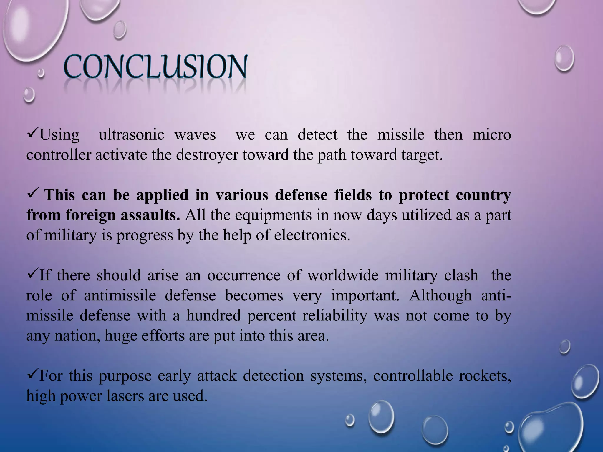 A Modified Radar With Missile Tracking and Automatic Destruction | PPTX