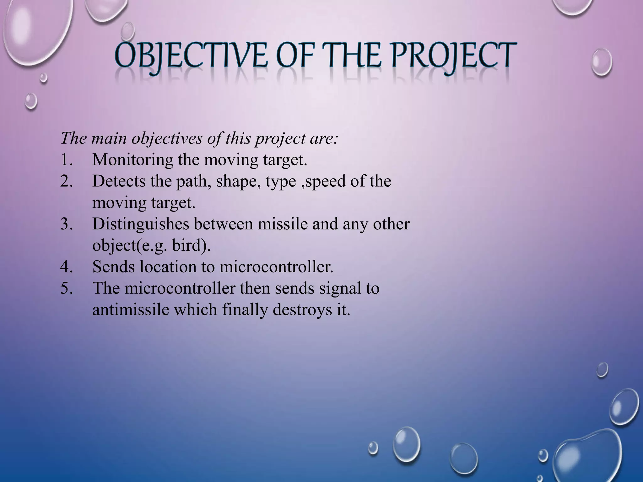 A Modified Radar With Missile Tracking and Automatic Destruction | PPTX