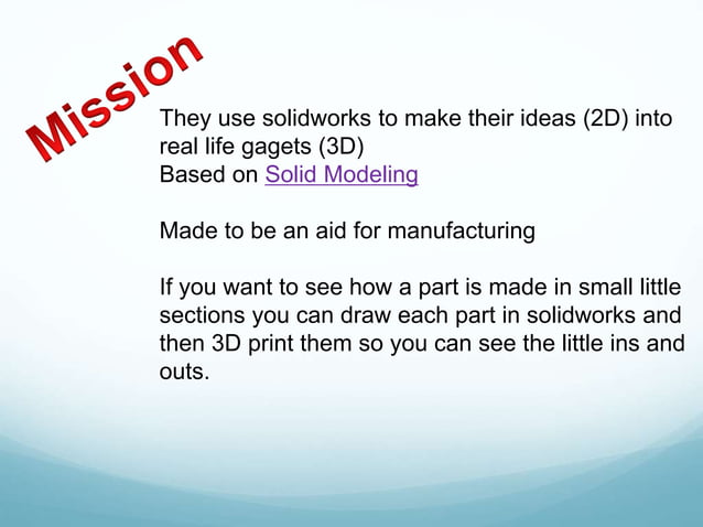 Solidworks | PPT