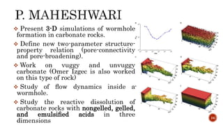 Carbonate matrix acidizing simulation | PPTX