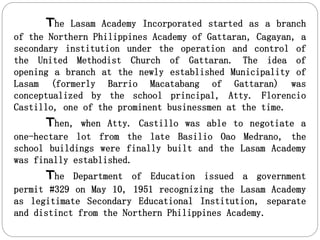 LASAM ACADEMY INCORPORATED.COM