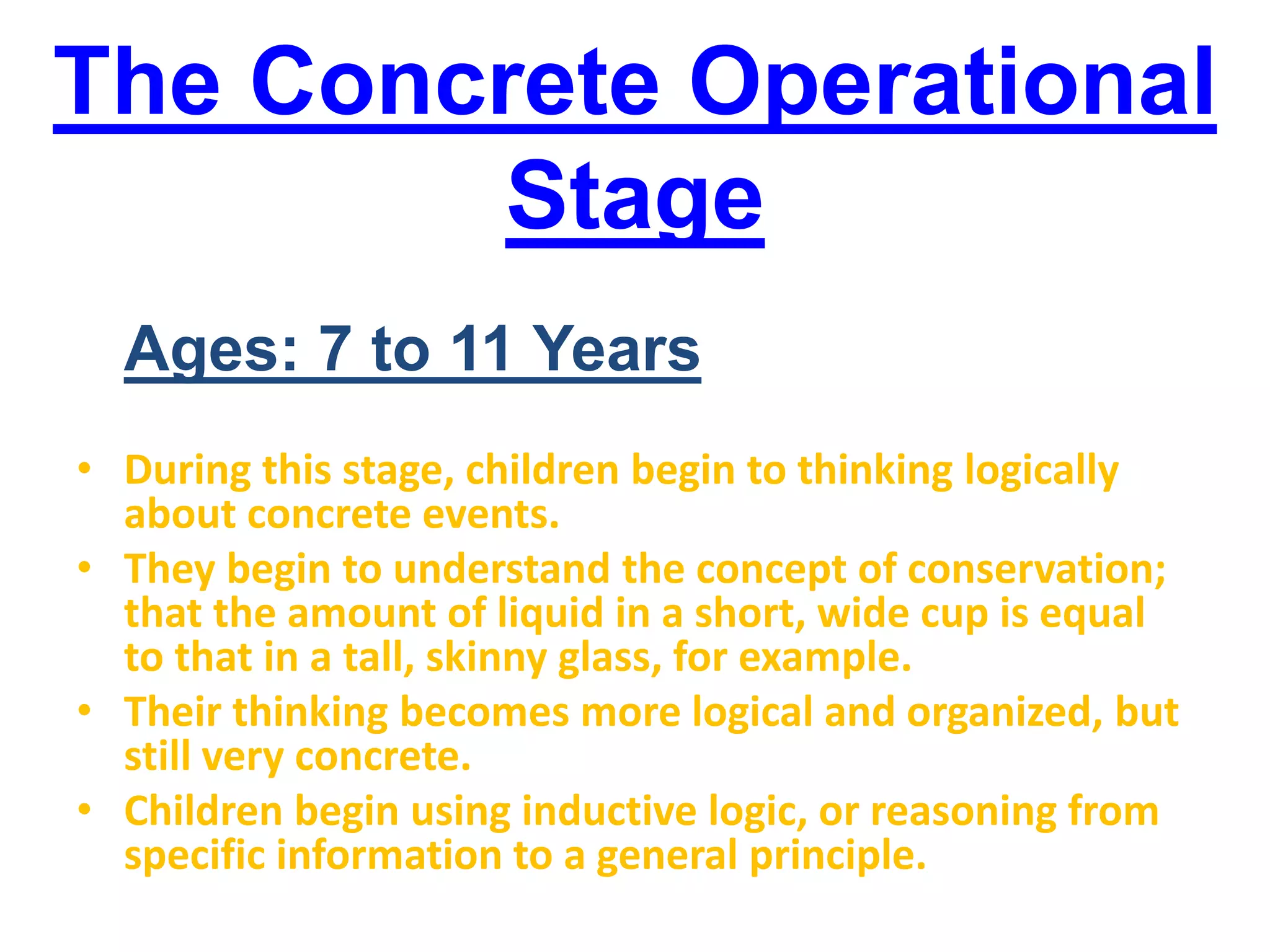 Piaget Theory of Cognitive Development Part-II | PPTX