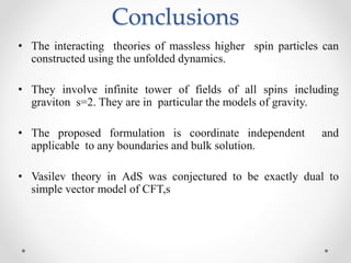 Aspects Of Higher-Spin Conformal Field Theory | PPTX | Physics | Science