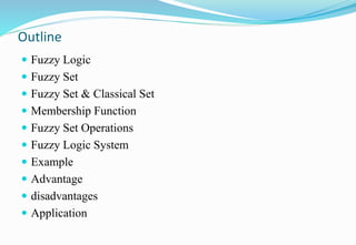 Fuzzy Logic Seminar with Implementation | PPTX