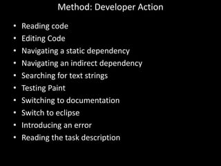 Developer Workflow Study | PPT