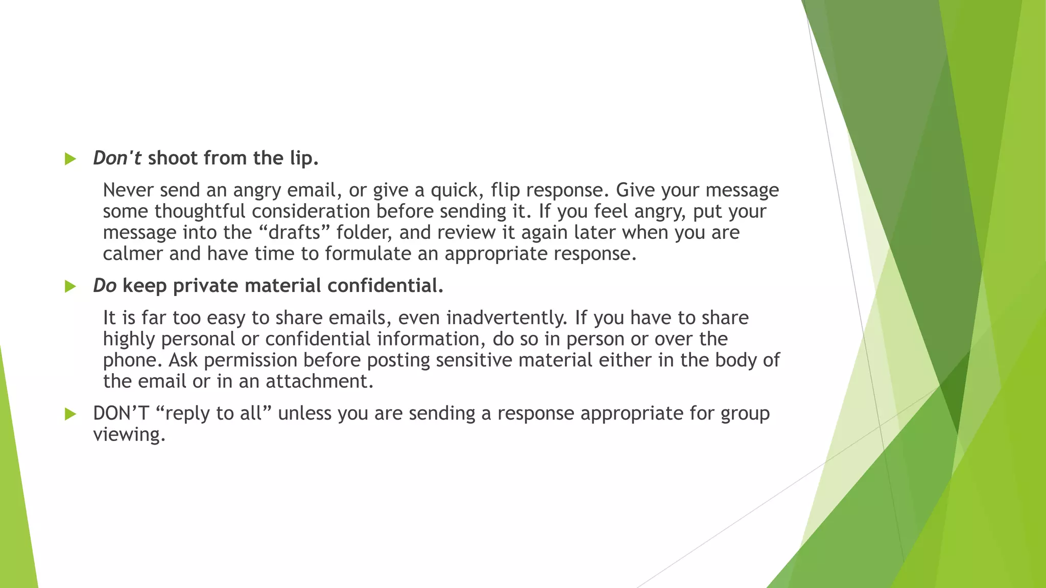 Email Etiquette | PPTX