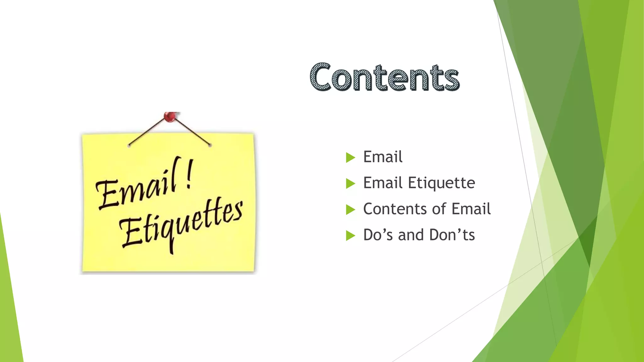 Email Etiquette | PPTX