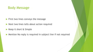 Email Etiquette | PPTX